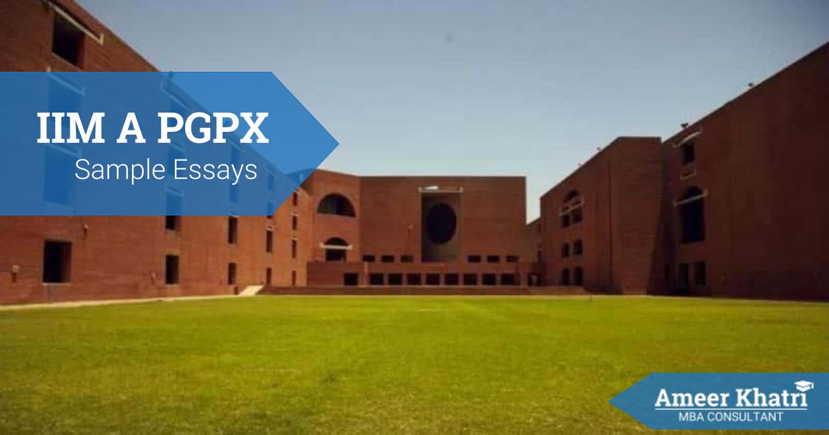 IIM Ahmedabad PGPX Winning Sample Essays