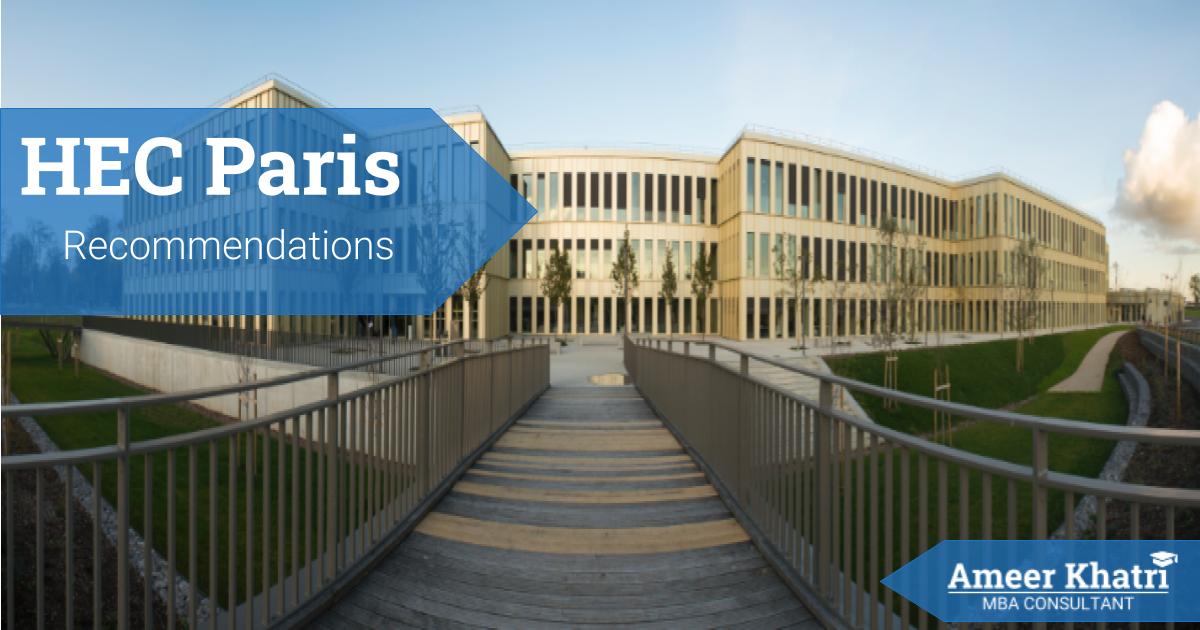 "HEC Paris MBA Letter of Recommendation- Questions & Answers"