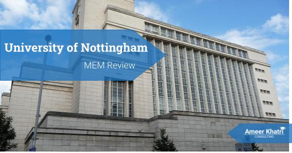 University of Nottingham MeM Program