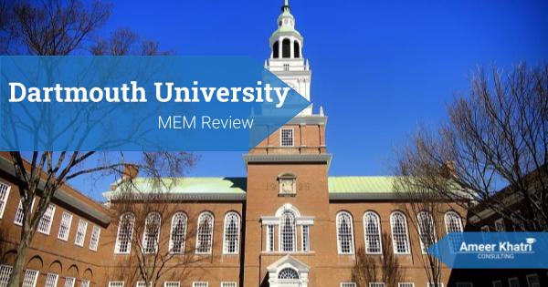 Dartmouth's MeM Program Overview
