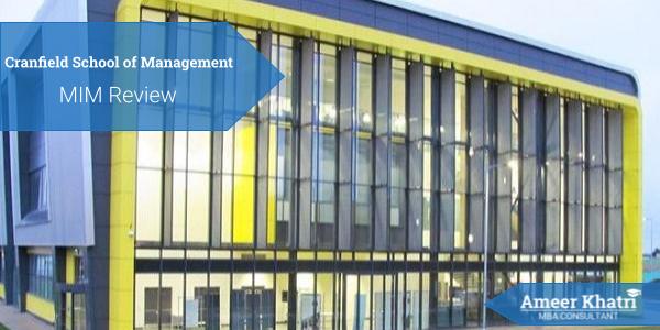 Cranfield School of Management MSc Management: Review