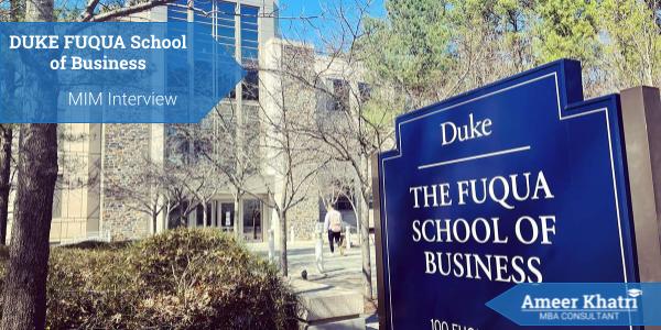 Frequently asked DUKE FUQUA MMS Interview Questions