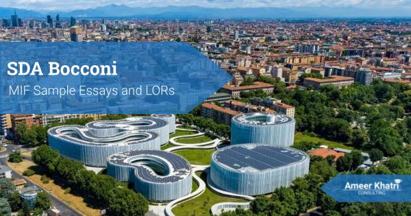 SDA Bocconi MIF - Sample Essays & Recommendation Letters